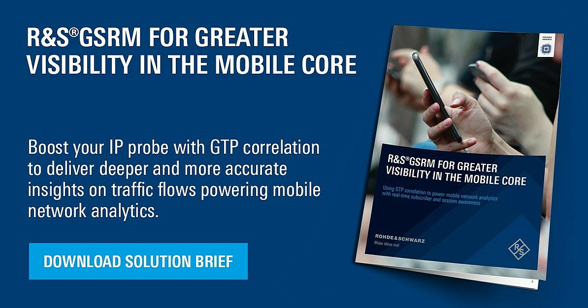 R&S®GSRM for greater visibility in the mobile core | ipoque