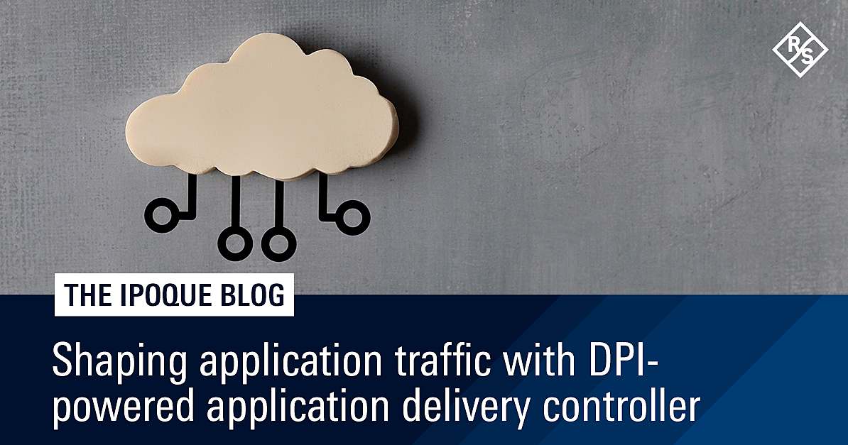 Shaping app traffic with DPI and application delivery controller (ADC)