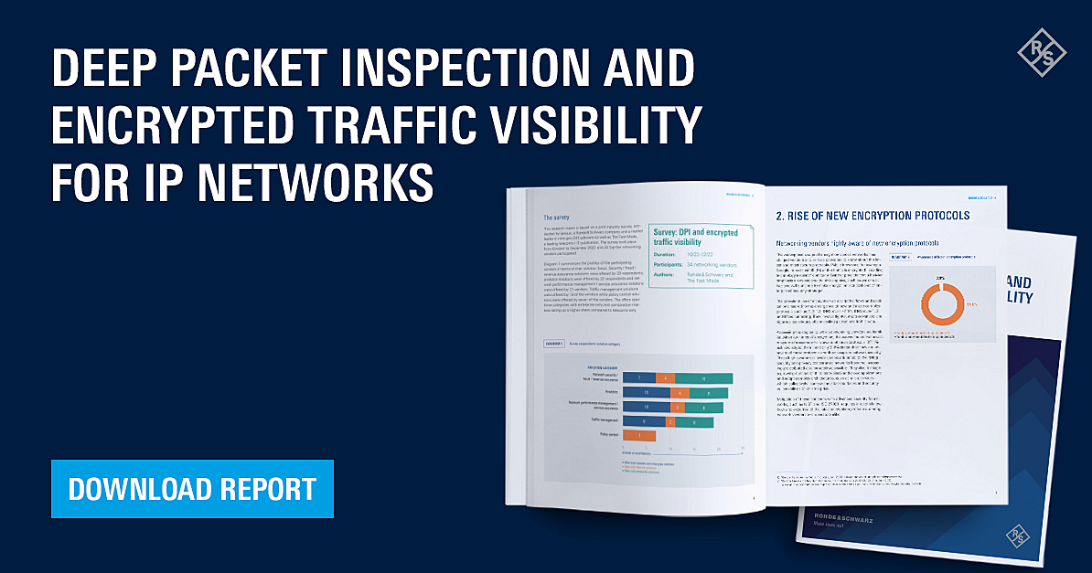 Deep packet inspection and encrypted traffic visibility for IP…