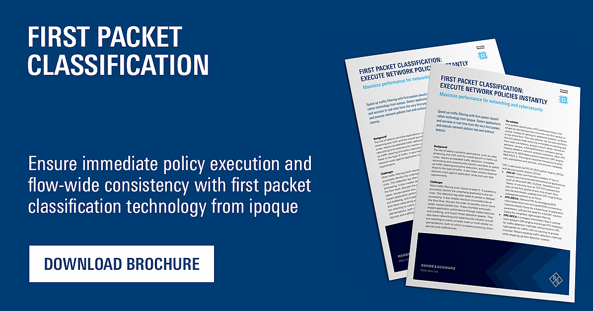 Brochure: First packet classification technology from ipoque