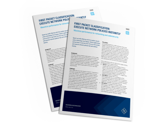 Brochure: First packet classification technology from ipoque